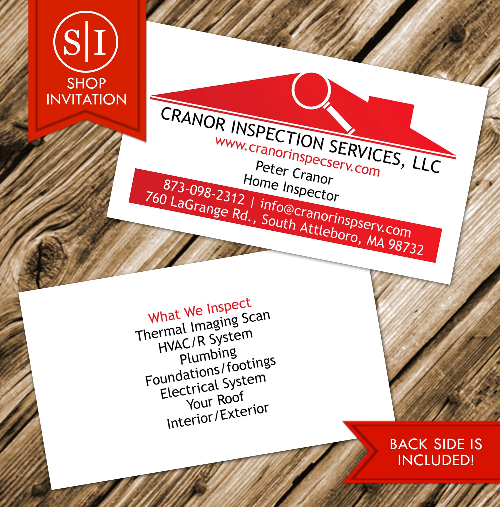 Home Inspector Business Cards
