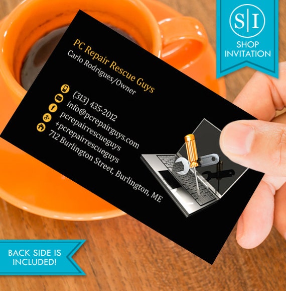 Computer Visiting Card Models