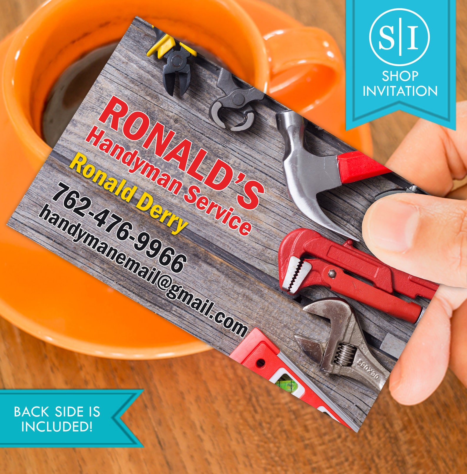 Handyman Tools Carpenter Remodeling Carpentery Business Card - Etsy