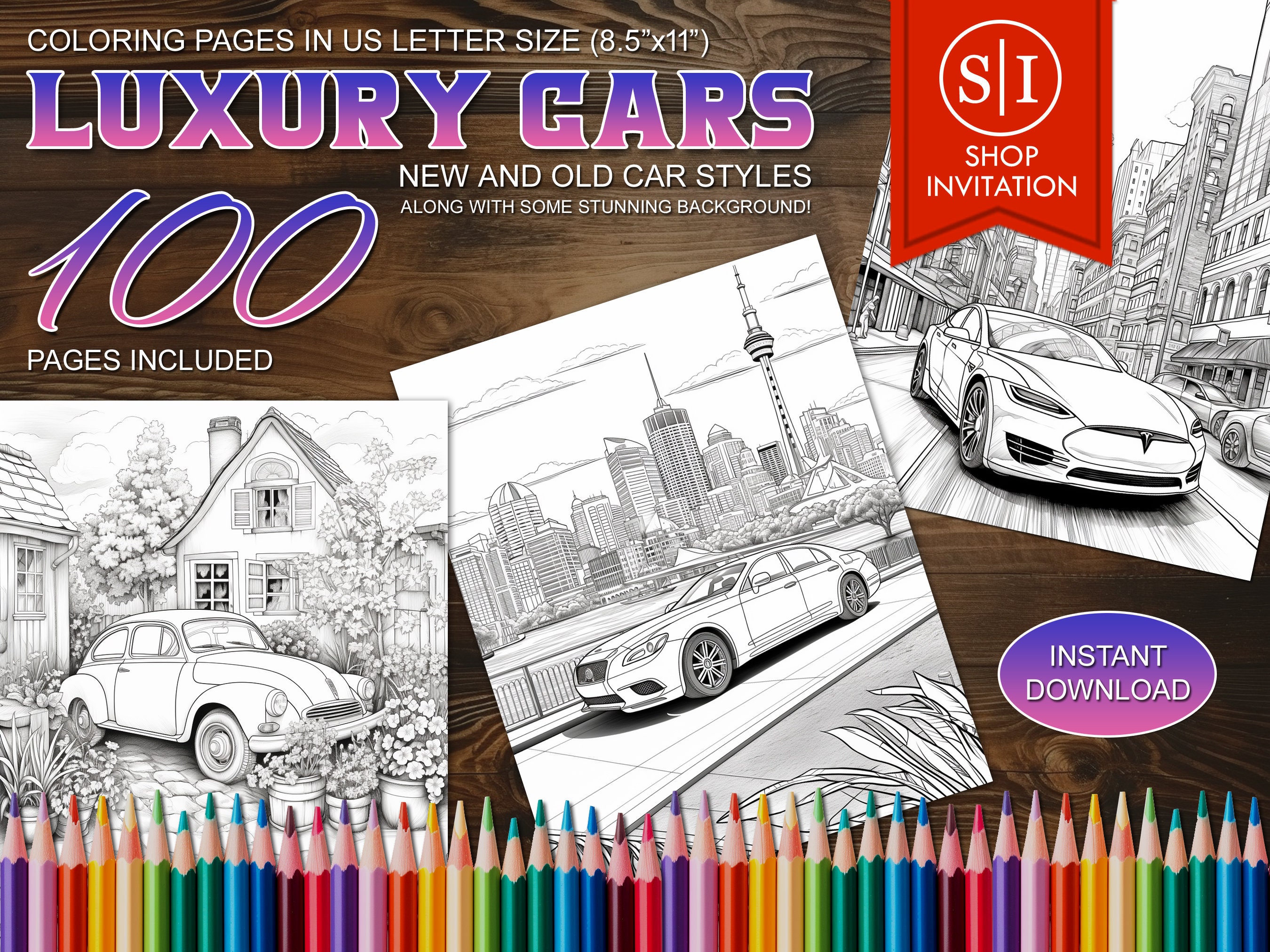 100 Car Coloring Pages Luxury Sports New and Old Classic Convertible ...