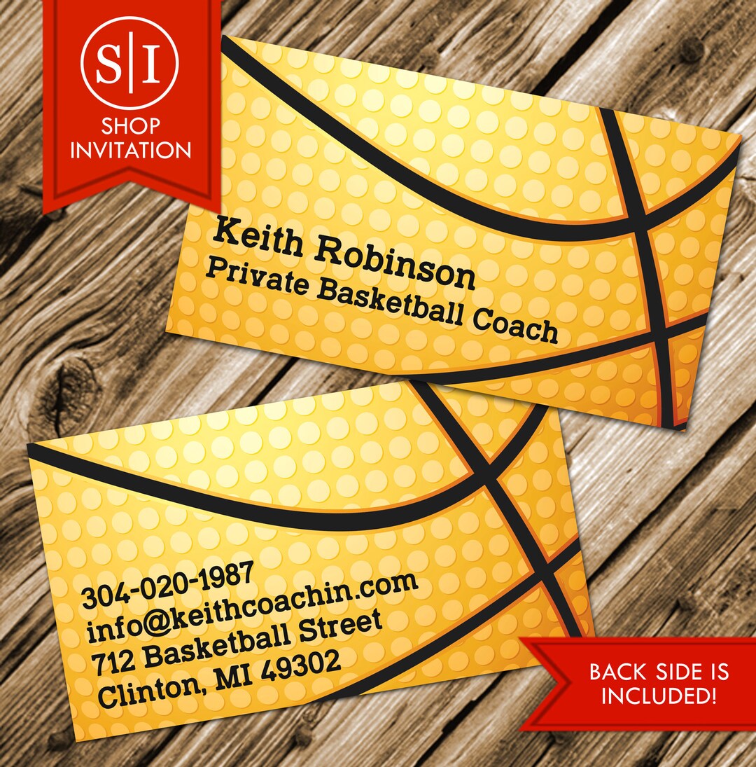 Basketball Business Card | Private Teacher Coach Player Sports Teaching ...