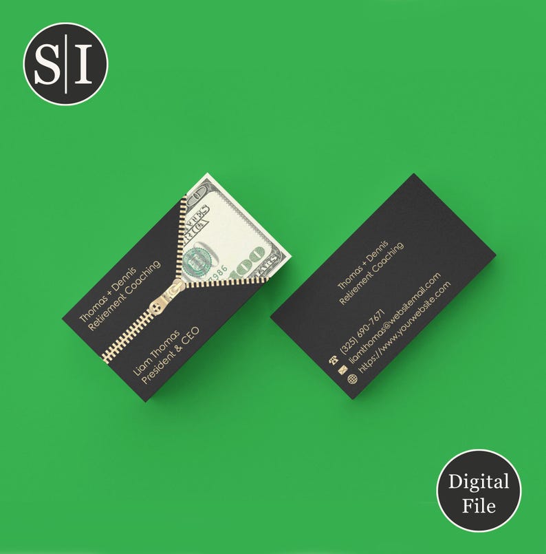 100 Dollar Bill Business Card | Finance & Accounting Design for ...