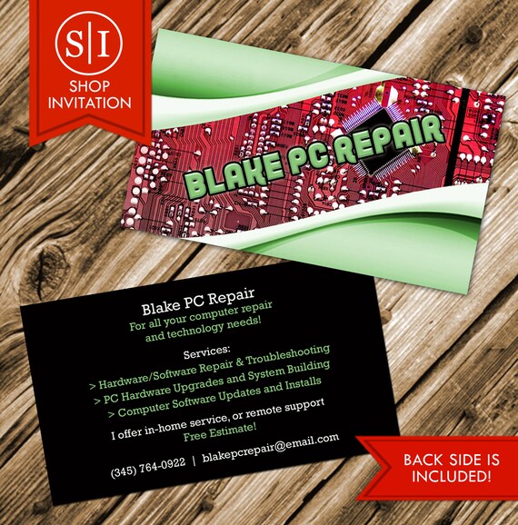 Computer Repair Business Cards