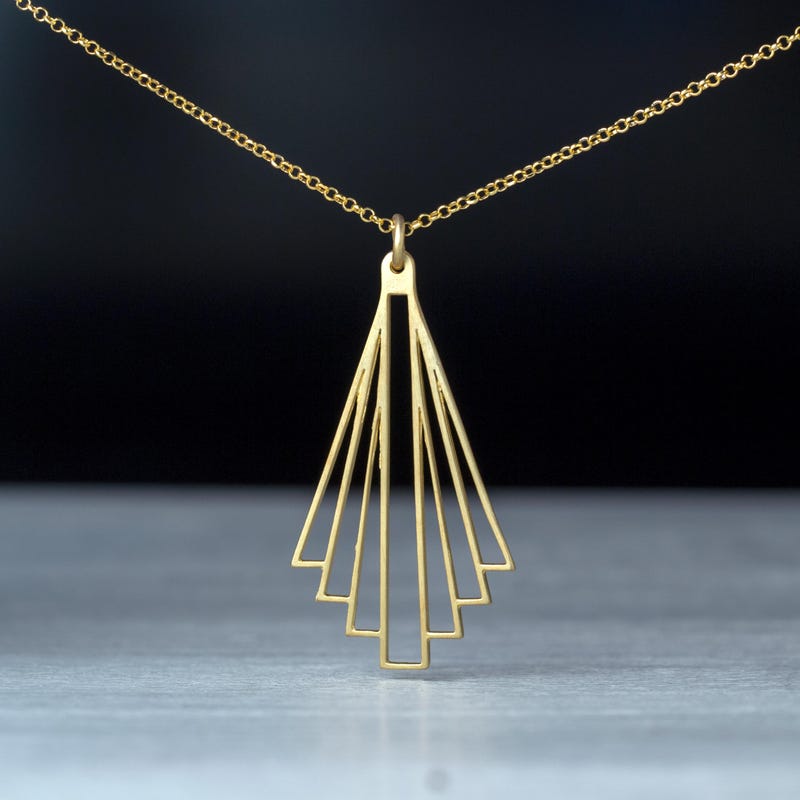 Art Deco Filigree Charm - Etsy UK