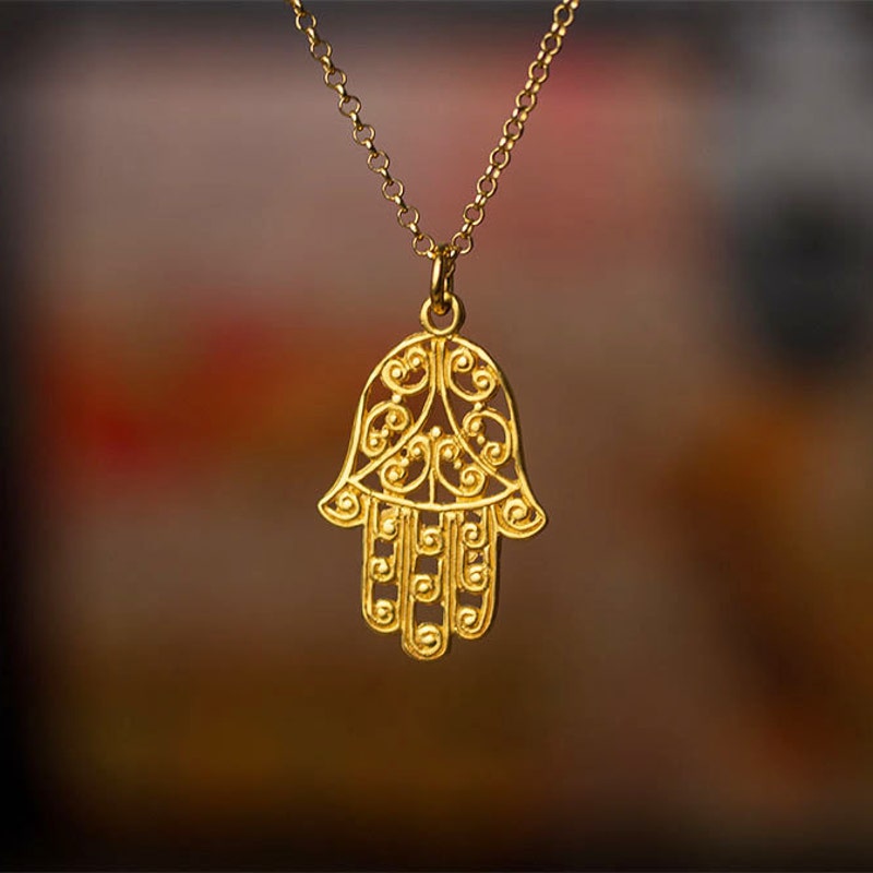 Hand of Fatima Necklace - Etsy