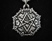 Unicursal Hexagram Necklace of Thelema Aleister Crowley's - Etsy