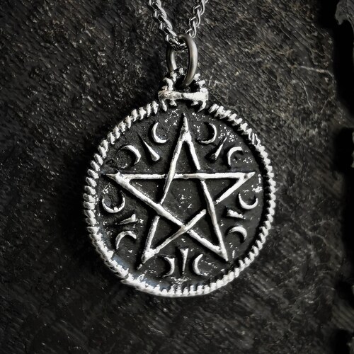 Handmade Gothic Pentagram With Antique Finish - Etsy