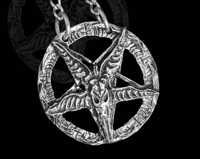 Baphomet Pendant, Baphomet Necklace, Occult Pendant, Occult Necklace ...