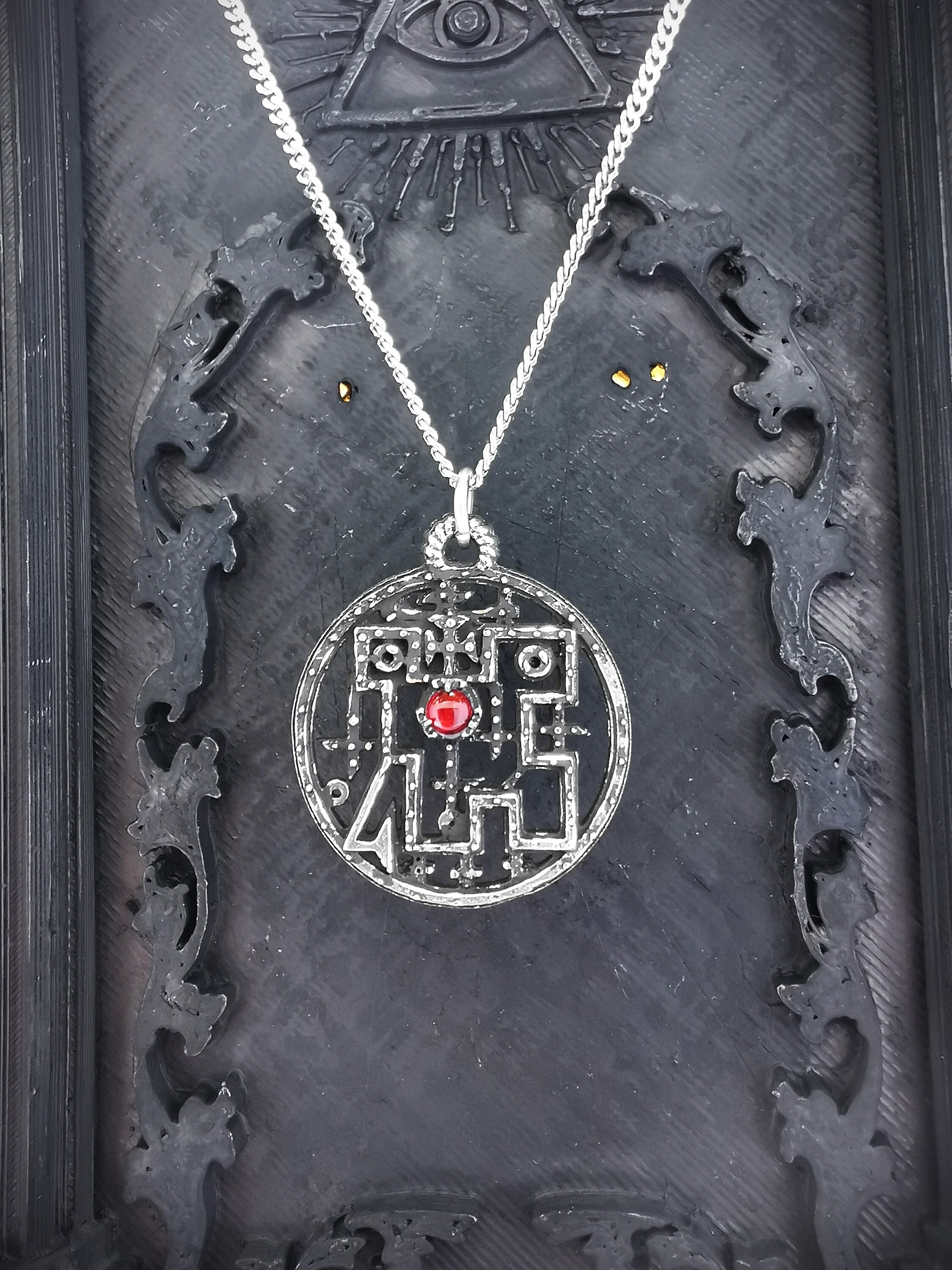 Seal Sigil of Halphas Seals of Goetia With Gemstone of Your - Etsy