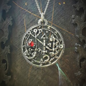 Seal Sigil of Goetia Balam With Ruby Garnet Labradorite - Etsy