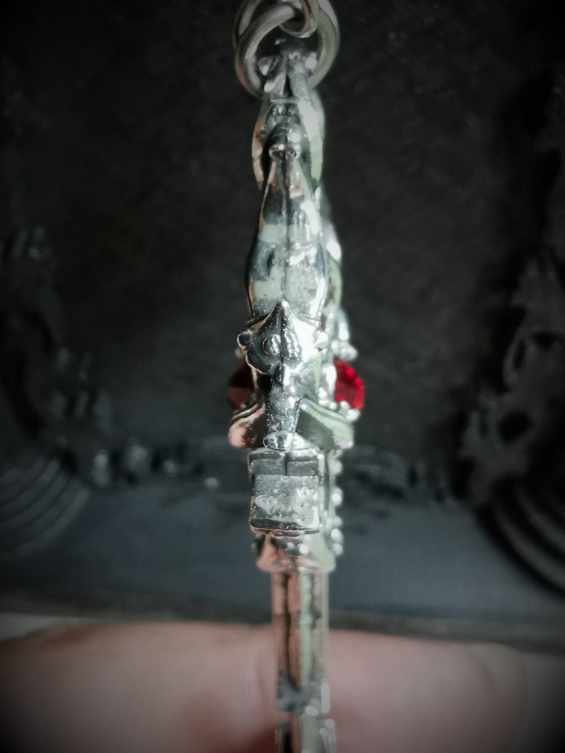 Double Sided Gothic Key Pendant large | Etsy Canada