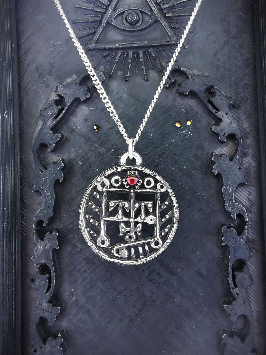 Botis Seal Pendant With Custom Gemstone - Etsy