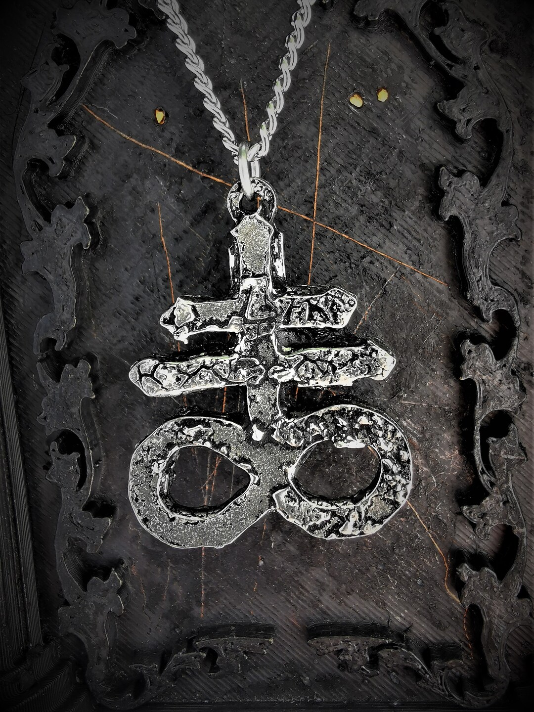 Leviathan Cross Pendant With Very Antique Finish - Etsy
