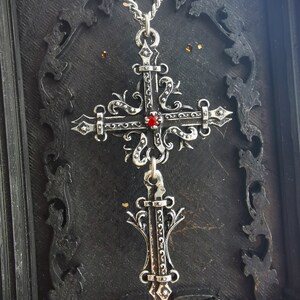 Handmade 2 Parts Gothic Cross Pendant With an Antique Finish - Etsy