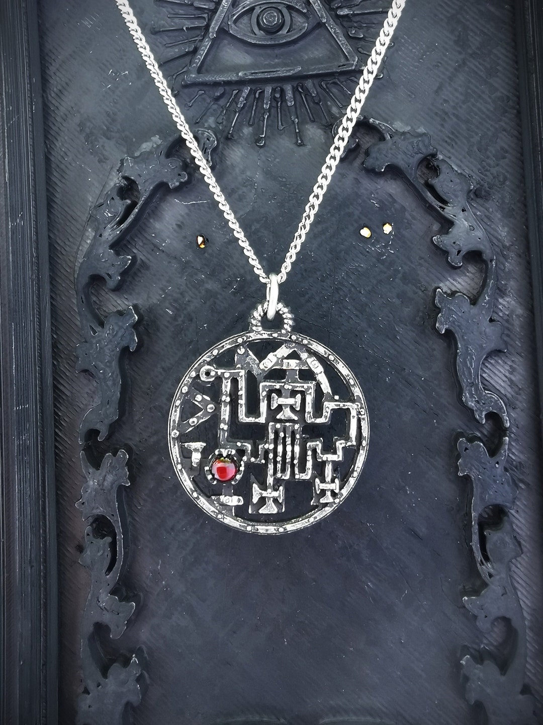 Seal Sigil of Demon Vual Necklace With Antique Finish - Etsy