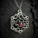 Clauneck Seal Pendant With Gothic Ornaments and Custom Gemstone - Etsy