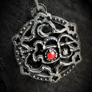 Seal Sigil of Clauneck Aka Claunt Necklace With Gemstone of Your Choice ...