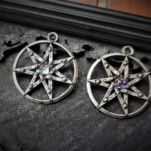 Heptagram Aka Septagram With a Gemstone of Your Choice aka Star of ...