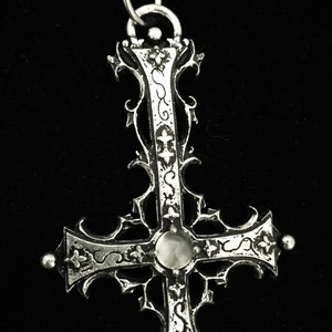 Traumaturgist's Cross: Gothic Inverted Cross Pendant With Custom ...