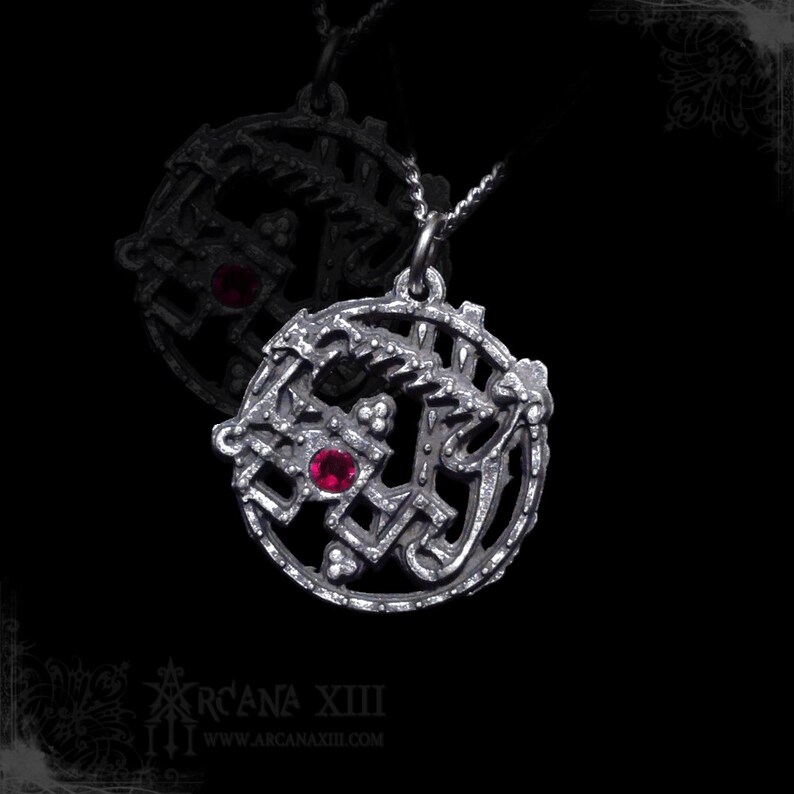 Seal Sigil of Amy Necklace With Antique Finish | Etsy