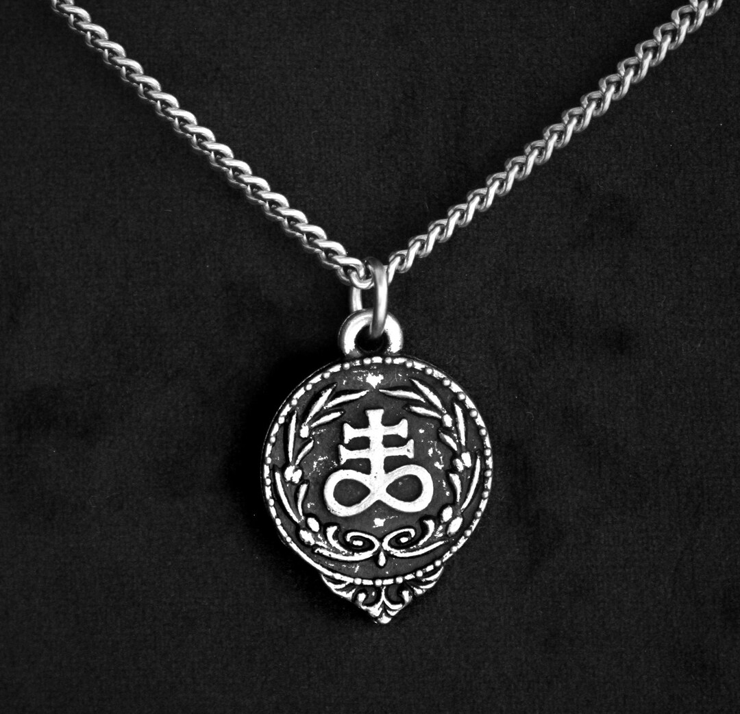 Sulfur Cross, Leviathan Cross, Pendant With Laurel Wreath - Etsy