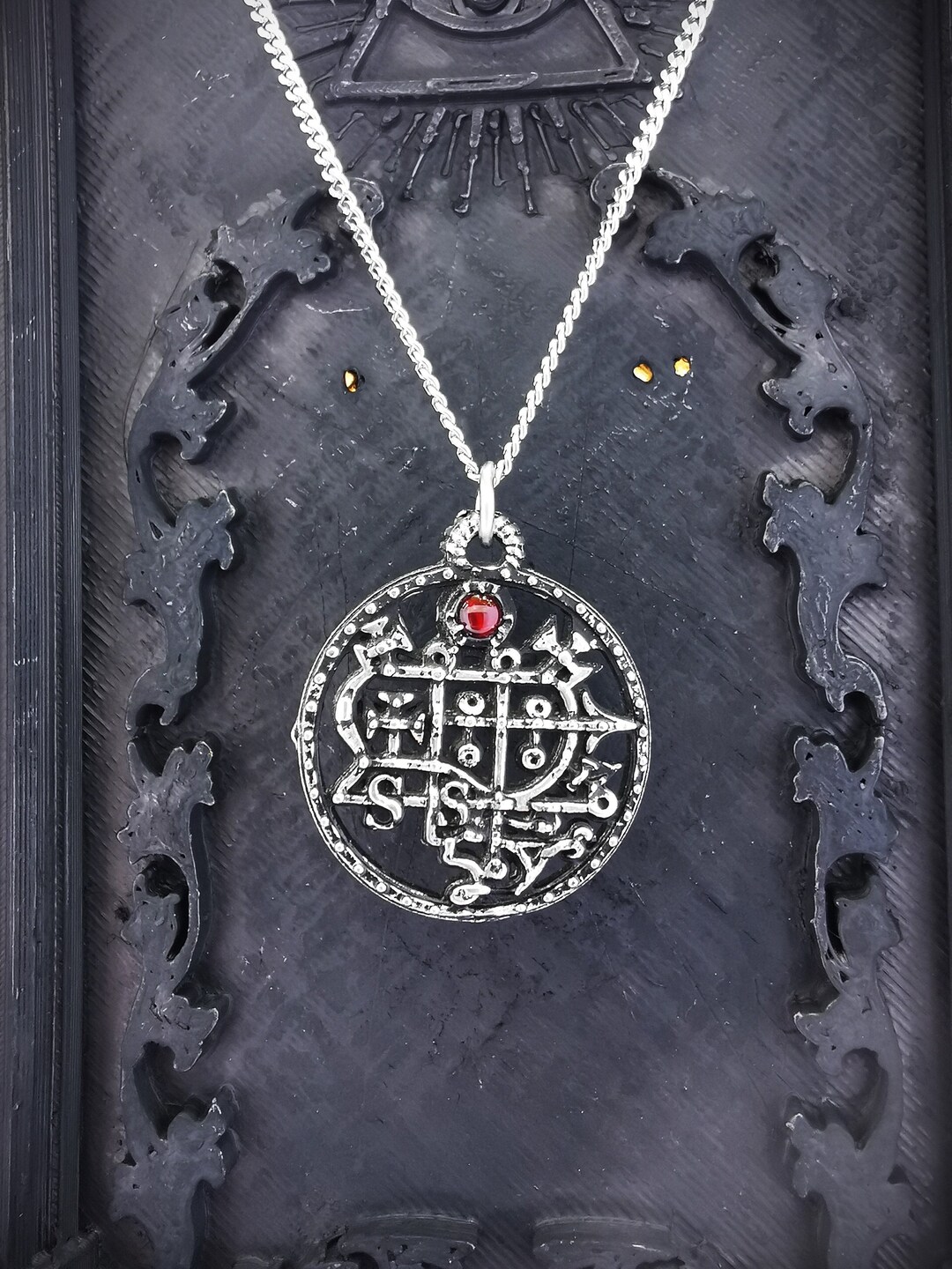 Seal Sigil of Berith Necklace With Antique Finish - Etsy