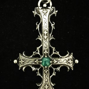 Traumaturgist's Cross: Gothic Inverted Cross Pendant With Custom ...