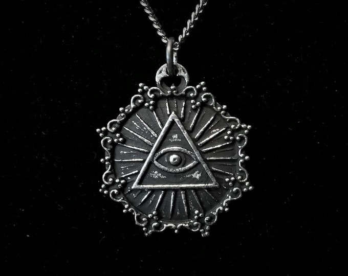 Handmade Algiz Aka Elhaz Rune Necklace With Antique Finish - Etsy