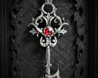Gothic Key Pendant - Etsy