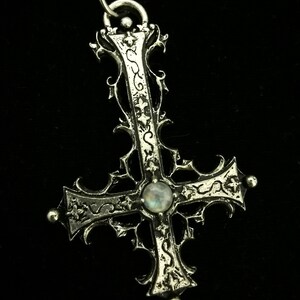 Traumaturgist's Cross: Gothic Inverted Cross Pendant With Custom ...