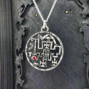 Seal Sigil of Demon Vual Necklace With Antique Finish - Etsy