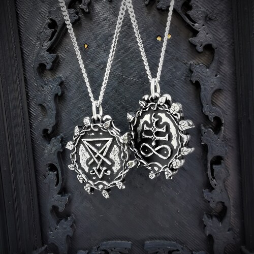 Satanic Cross Pendant With Antique Finish aka Leviathan - Etsy