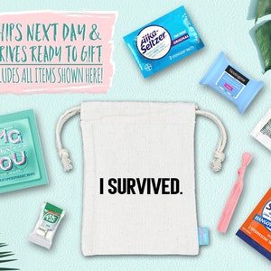 Bachelorette Party Hangover Survival Kit With Supplies Bachelorette ...