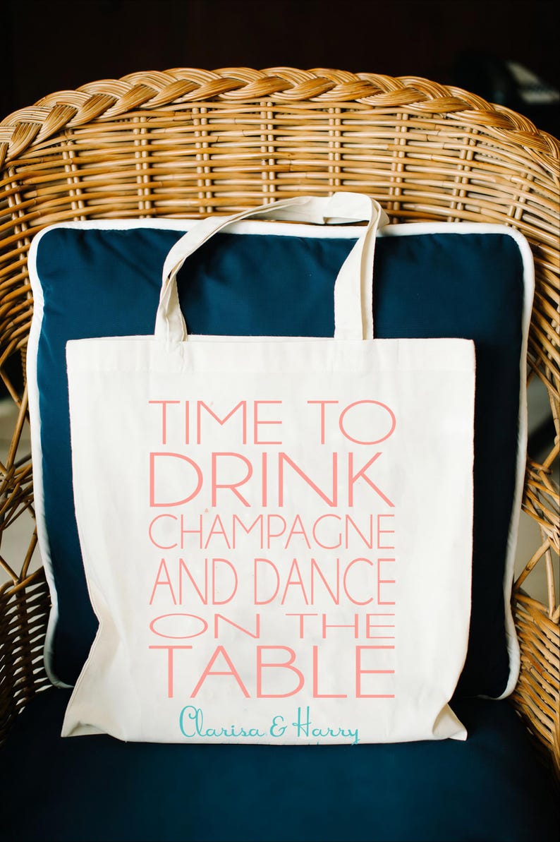 Wedding Welcome Tote Bag | Personalized Hotel Welcome Bag | Time to ...
