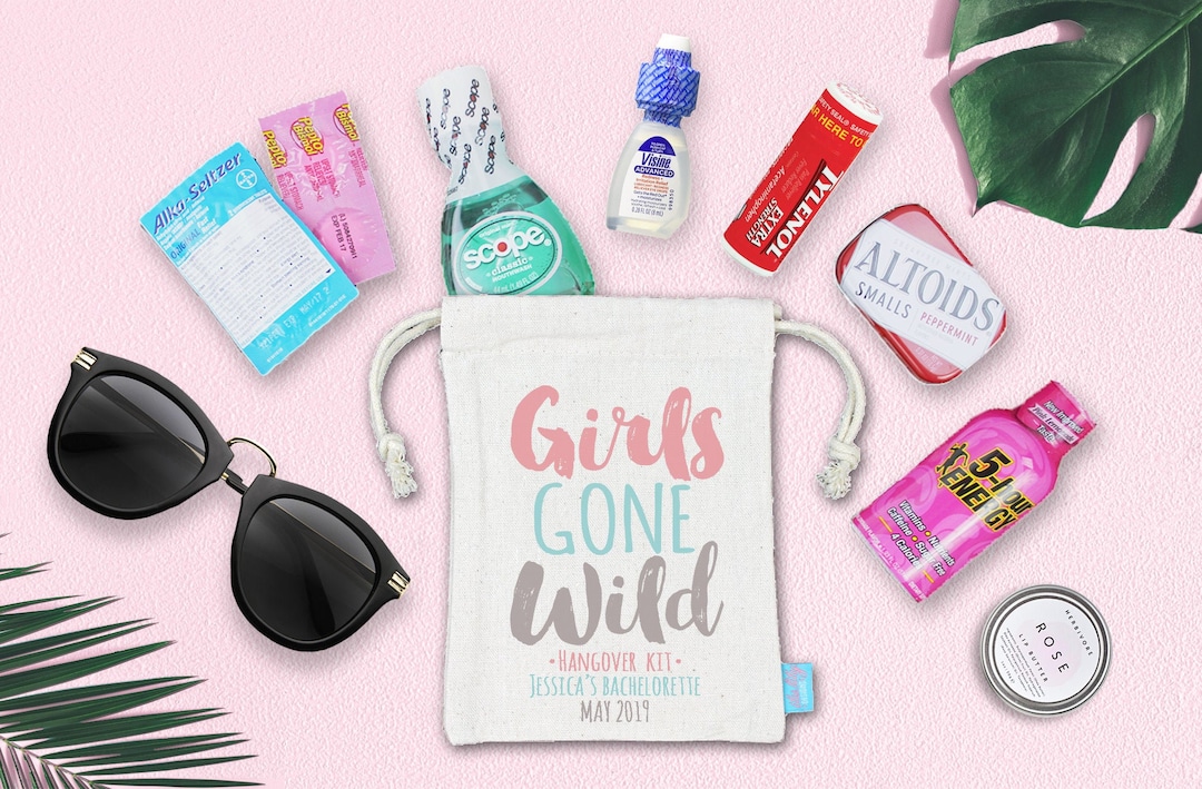 Girls Gone Wild Bachelorette Party Hangover Kit Bag Assembled Favor ...
