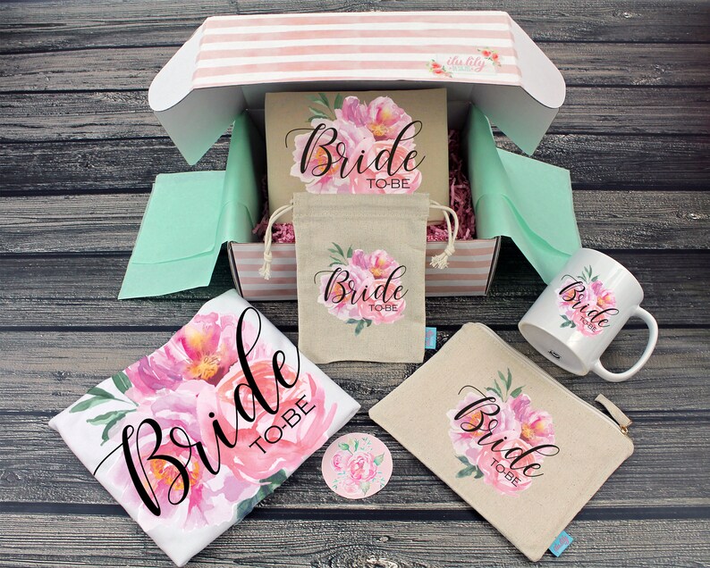 Floral Bride to Be Gift Box bride Box Engagement Box - Etsy