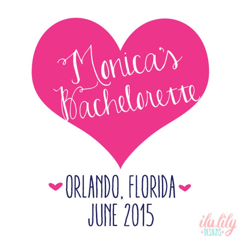 Personalized Heart Tote Bag: Bachelorette Party, Wedding Favor - Etsy