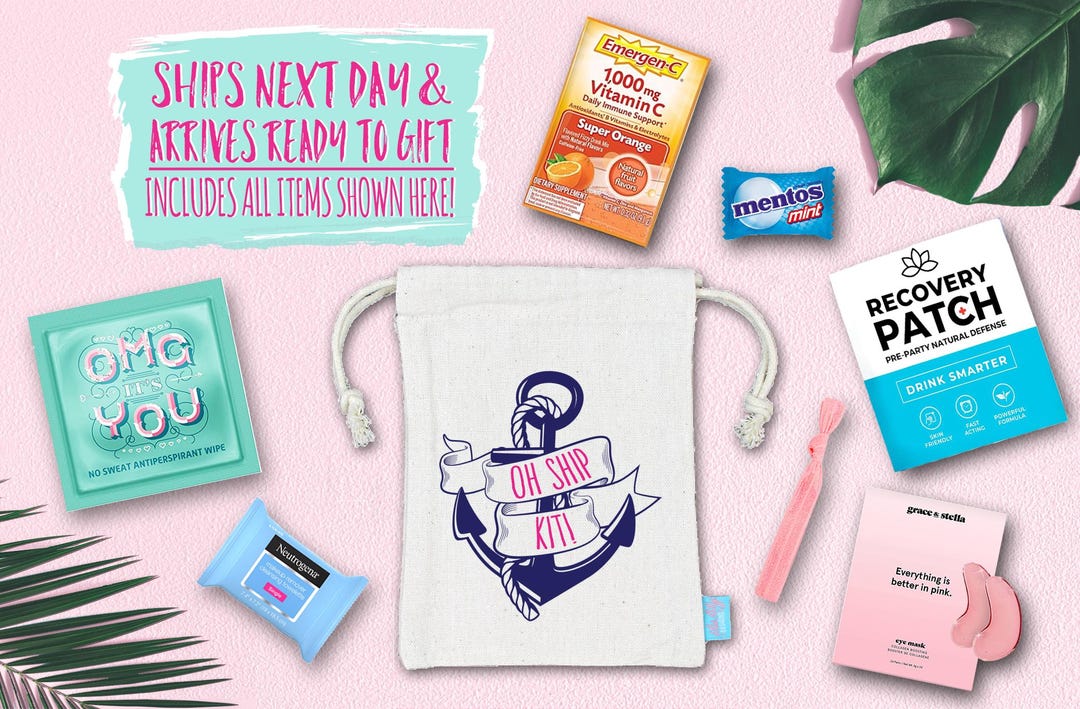 Bachelorette Party Hangover Survival Kit With Supplies | Bachelorette ...