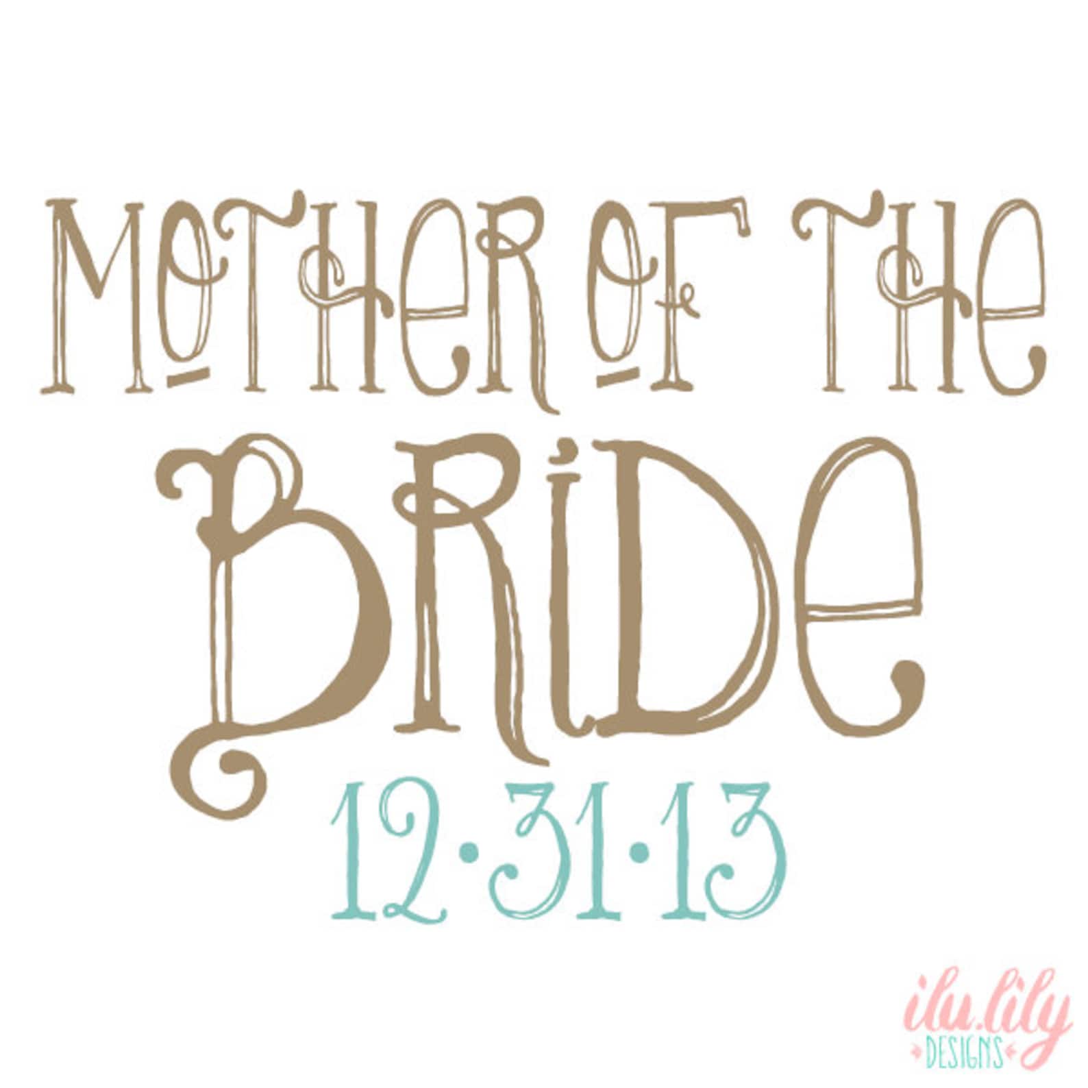 Mother of the Bride Personalized Wedding Tote Bags - Etsy