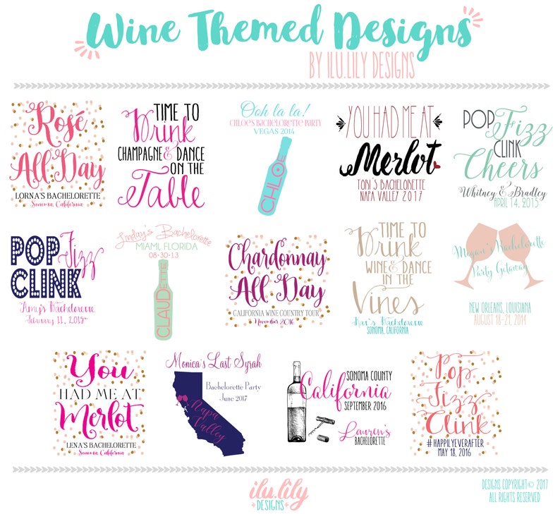 Pop Fizz Clink Cheers Personalized Wedding Tote wine Theme - Etsy