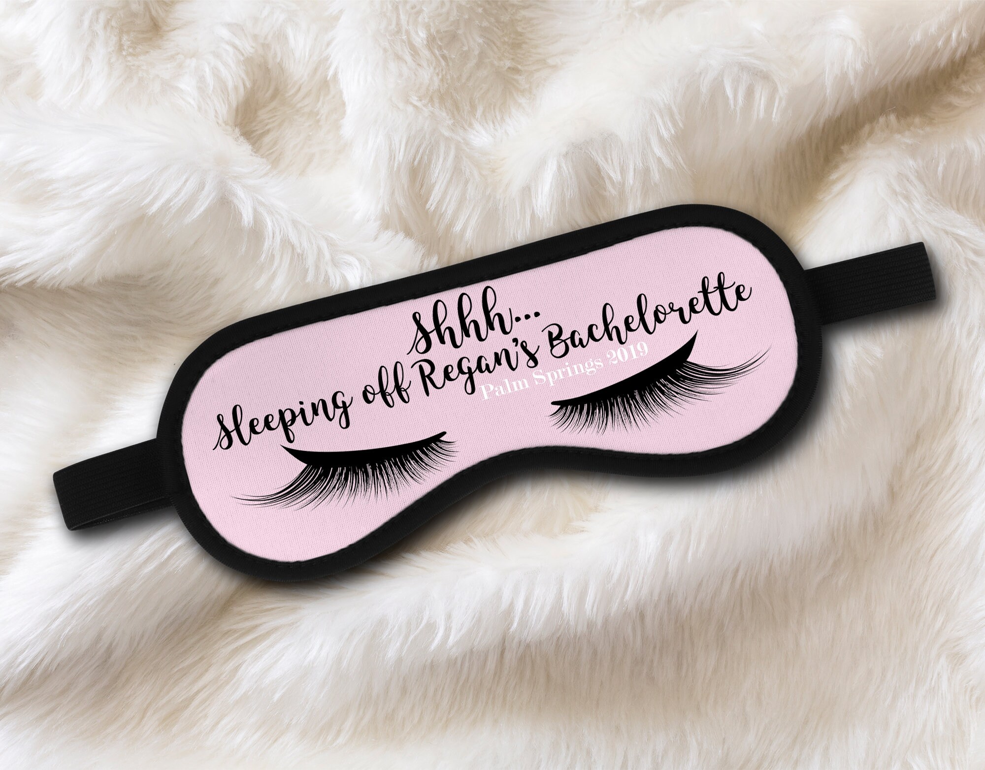 Sleeping off Bachelorette Personalized Sleep Mask | Etsy