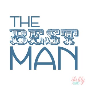 Best Man Tote- Wedding Party Tote Bags - Etsy