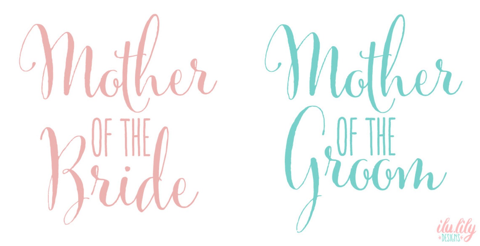 Modern Mother of the Bride & Mother of the Groom Set Wedding | Etsy