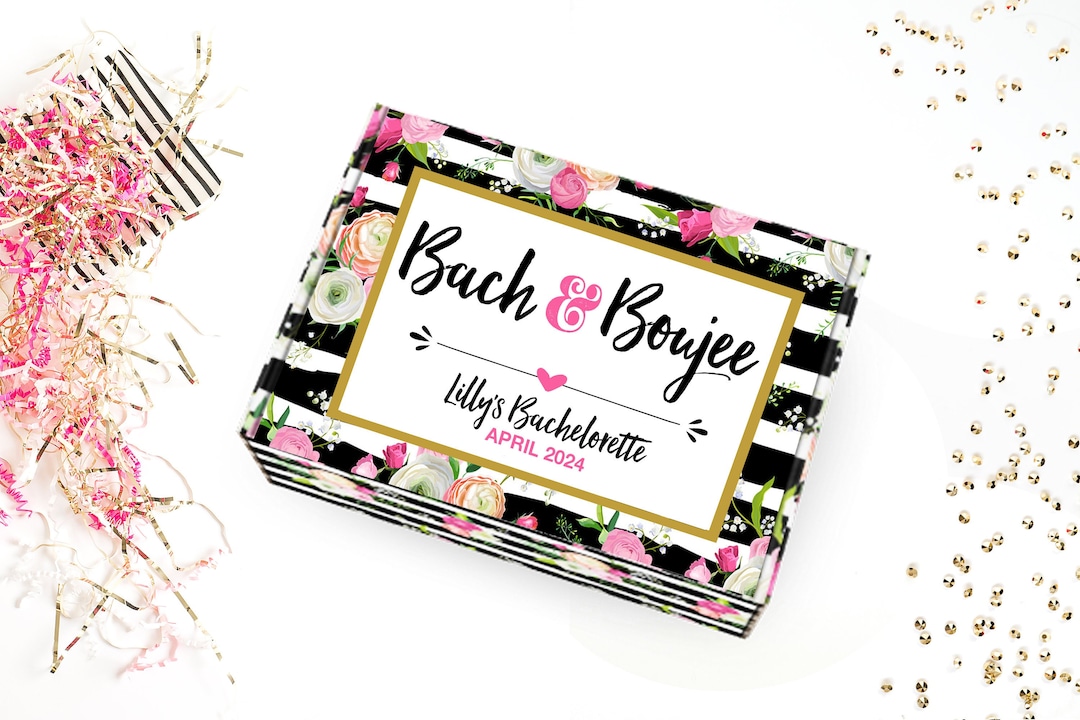 Bach and Boujee Bachelorette Party Survival Kit | Bach and Boujee Theme Gift Box - Etsy