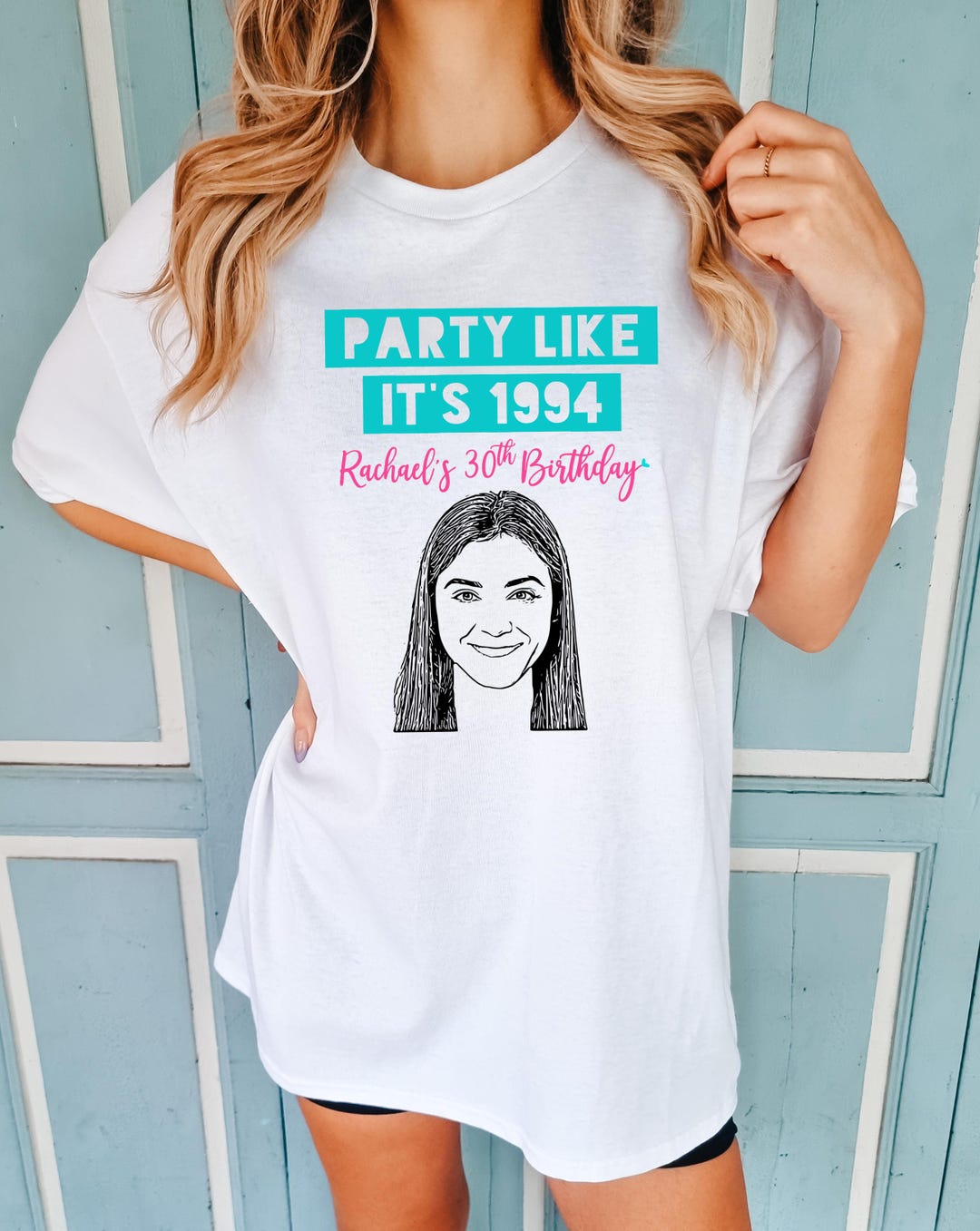 Party Like Its | Birthday Party Custom Photo T-shirt | Custom ...