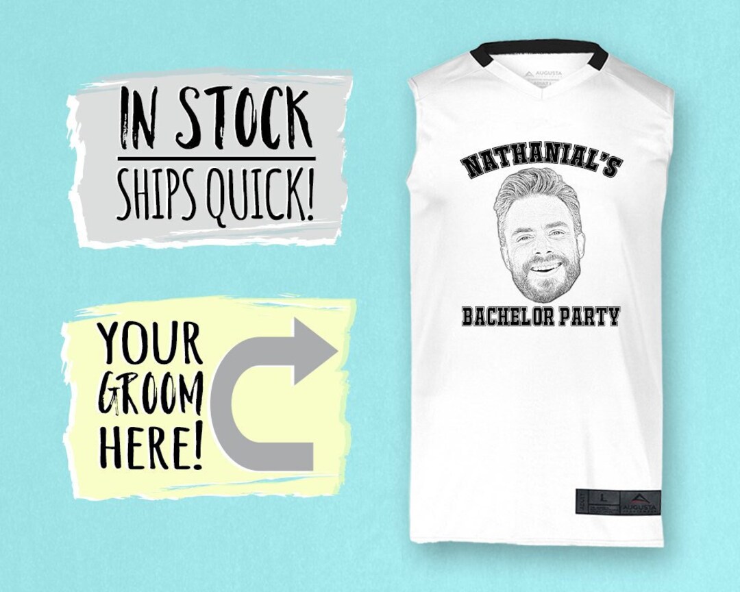 Bachelor Party Basketball Jersey | Custom Bachelor Face - Bachelor ...
