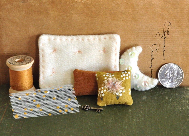 Wee Enchanted Bed Set Doll Bedding Miniature Little Bed - Etsy