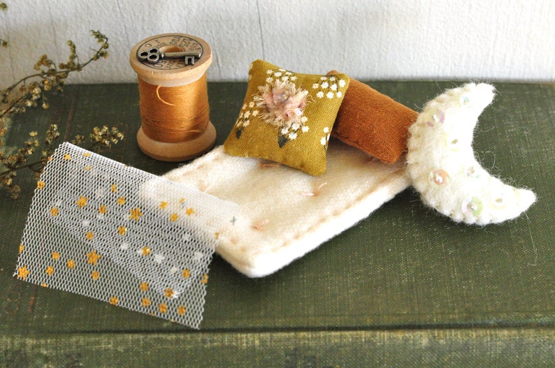 Wee Enchanted Bed Set Doll Bedding Miniature Little Bed - Etsy