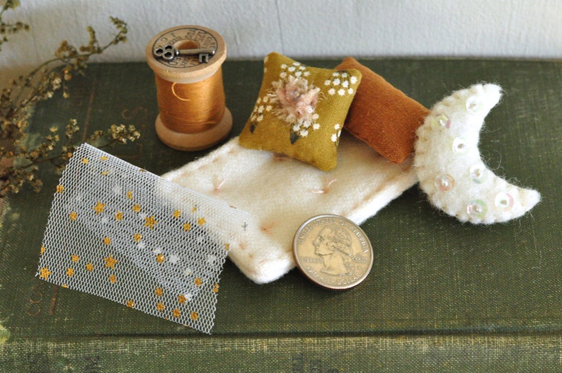 Wee Enchanted Bed Set Doll Bedding Miniature Little Bed - Etsy