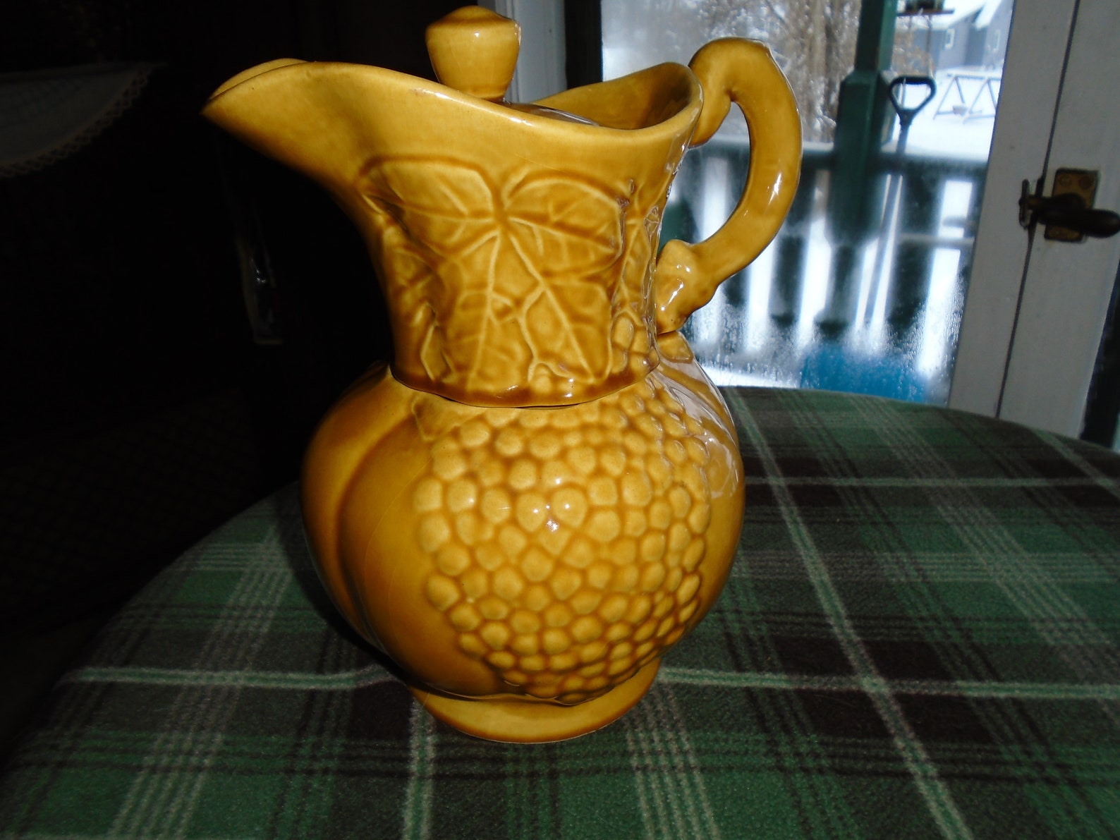 Vintage California Pottery Yellow Water Pitcher Shape Cookie Jar - Etsy